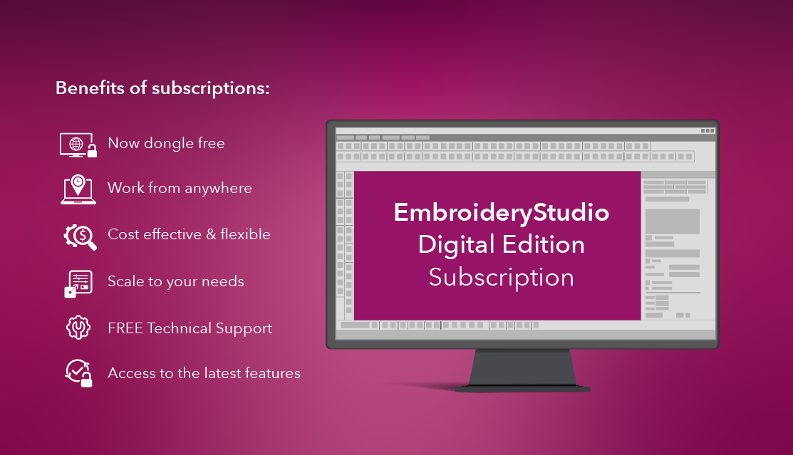 EmbroideryStudio デジタル版サブスクリプションの利点とは？ - Wilcom Japan Blog